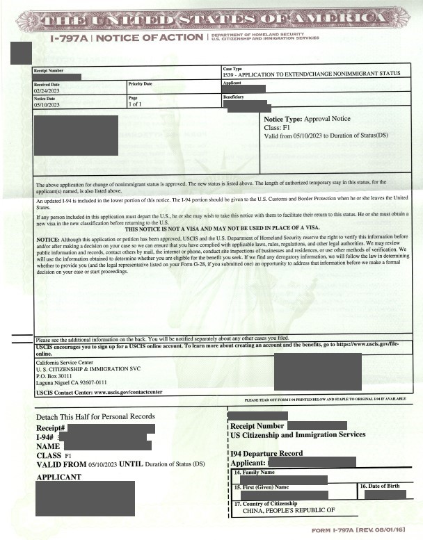 I-94 Examples - International Student Services